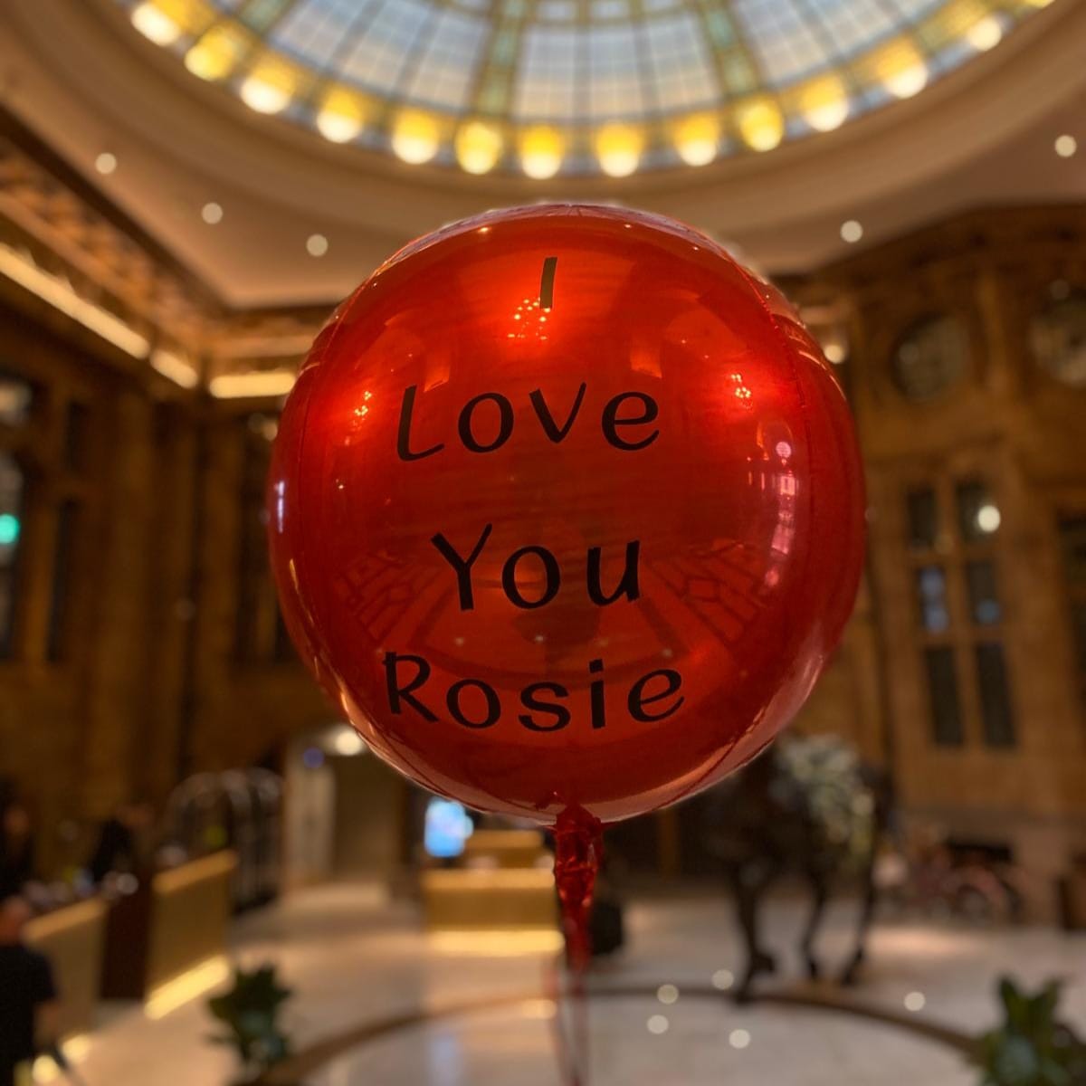 Personalised Orb Helium Balloon | Clocktower Florist